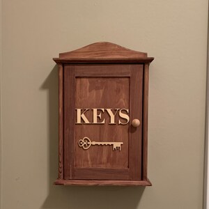 Wooden Key Box, Box Storage Cabinet, Key Organizer, Key Holder, Key Box ...