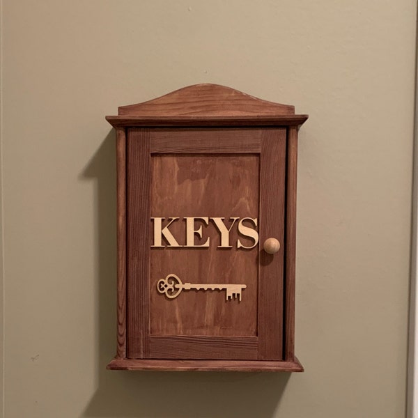 Wooden Key Box, Box Storage Cabinet, Key Organizer, Key Holder, Key Box ...
