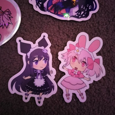 OMORI Aubrey and Bunnies Decora Fashion Cute Sticker - Etsy