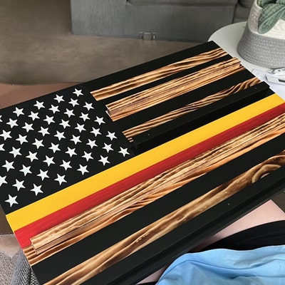 AMERICAN FLAG / Challenge Coin Display Flag Optional / Wood Flag - Etsy
