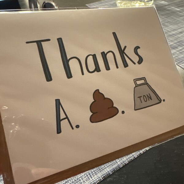 Funny Thank You Card Punny Thank You Card Funny Card Foodie Chef Punn ...