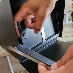 White Mailbox, Post-mounted Modern Design HC101 - Etsy