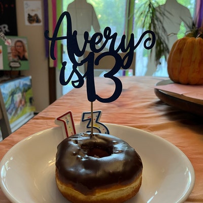 Personalised Happy 70th Birthday Cake Topper Custom Toppers ANY AGE ...