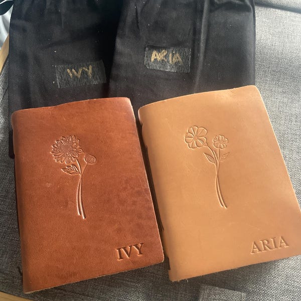 Personalized Leather Music Journal | Musicians Stave Notebook / Song ...