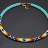 Native Americans Inspired Beaded Necklace and Bracelet, Native Beadwork ...