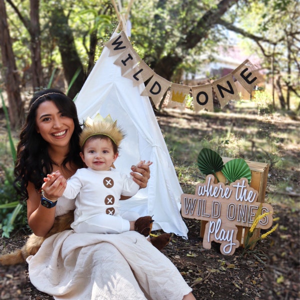 Playroom Decor Where the Wild Ones Play Nursery Decor Word Signs Kids ...