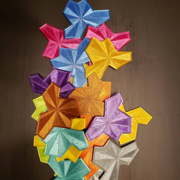 Einstein "one Stone" Tile Set | Hat Tile Set | Aperiodic Tessellating ...