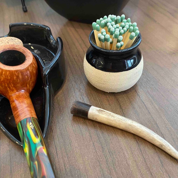 Antler Tip and Briar Pipe Tamper - Hand Crafted by Hovegaard Pipeworks ...