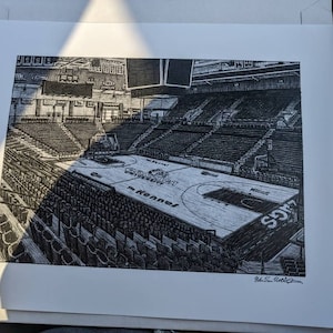 PRINT Drawing of Husky Stadium Washington Huskies UW Football Seattle ...