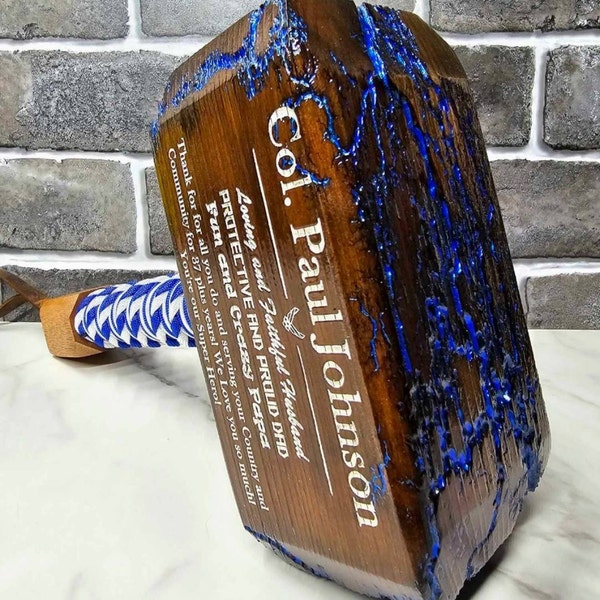 Simple Custom Shaped Mjolnir Display Stand for Thor Lightning Hammer ...