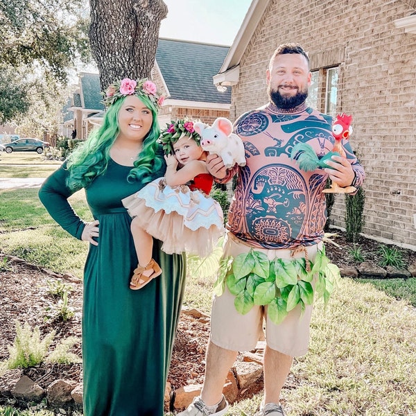 Moana Flower Crown - Moana Inspired Flower Crown - Custom Made - Disney ...