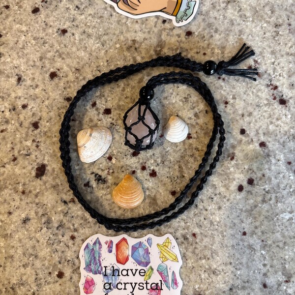 Woven Basket Waxed Hemp Interchangeable Adjustable Crystal Net Cord ...