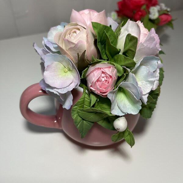 David Austin Rose, HANDMADE, Juliet Rose Peony Rose for Vase, English ...