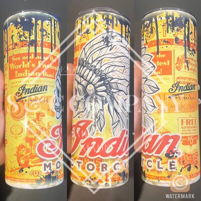 Digital Design CUSHMAN Motor Scooter Vintage 20oz Skinny Tumbler ...