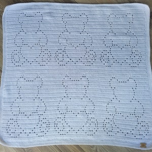 Arthur Blanket Filet Crochet Blanket Pattern Baby Blanket Crochet ...