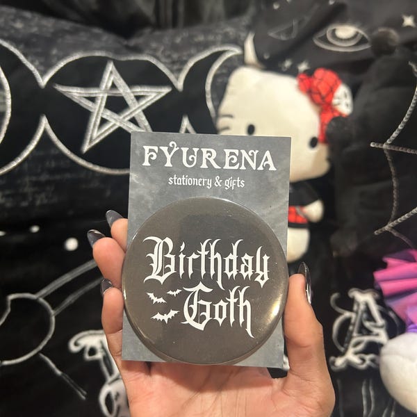 Happy Birthday Heavy Metal Banner, Metalhead Birthday Party Decor, Goth ...