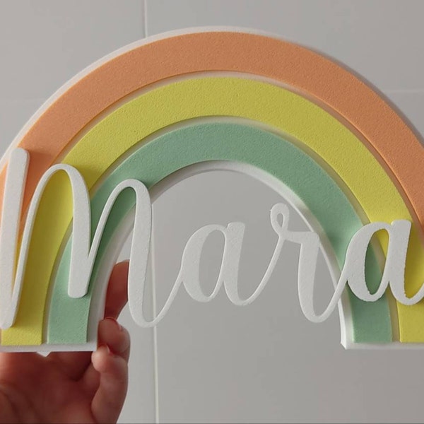 Rainbow With Personalized Name. Various Models and Colors to Choose ...