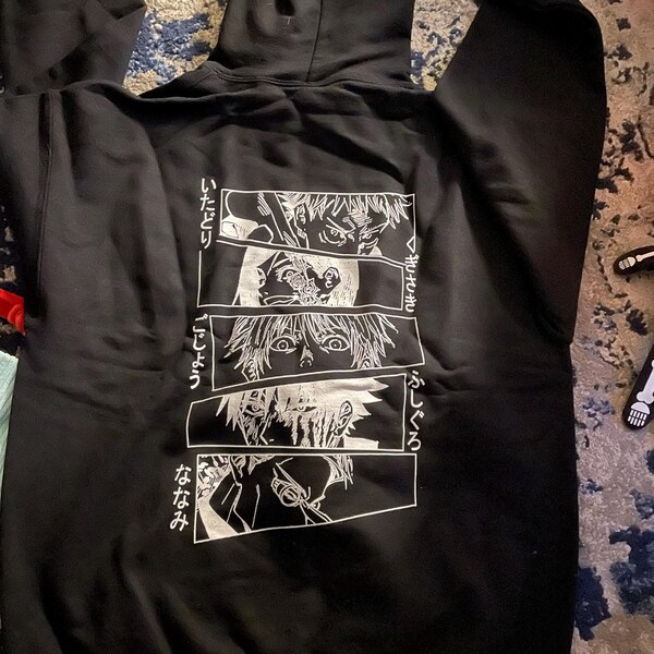 Anime Lover Gift Hoodie, Jujutsu Kaisen Sweatshirt Streetwear Apparel ...