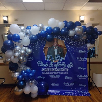 Retirement Personalized Photo Backdrop 50th Birthday Photo Backdrop ...