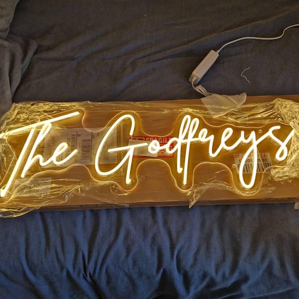 Neon Sign Custom Name, Vintage Name Sign, Custom Neon Sign Battery ...