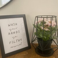Wash Your Hands Ya Filthy Animal // You Filthy Animal // Bathroom Print ...