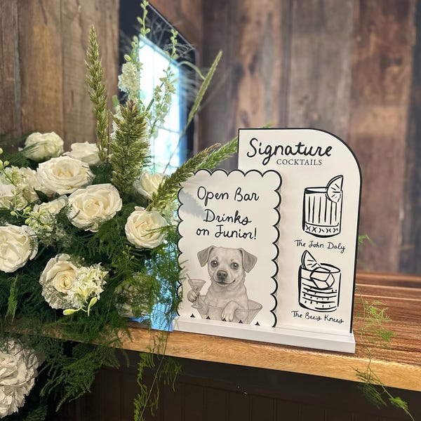 Custom Floating Bar Sign, Oval Bar Sign, Wedding Bar Sign, Party Sign ...