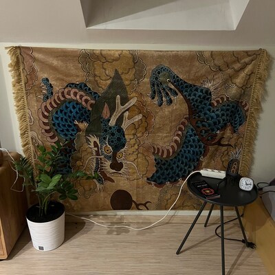 Medieval Blessing the Queen Tapestry With Woven Fringe Vintage Tapestry ...