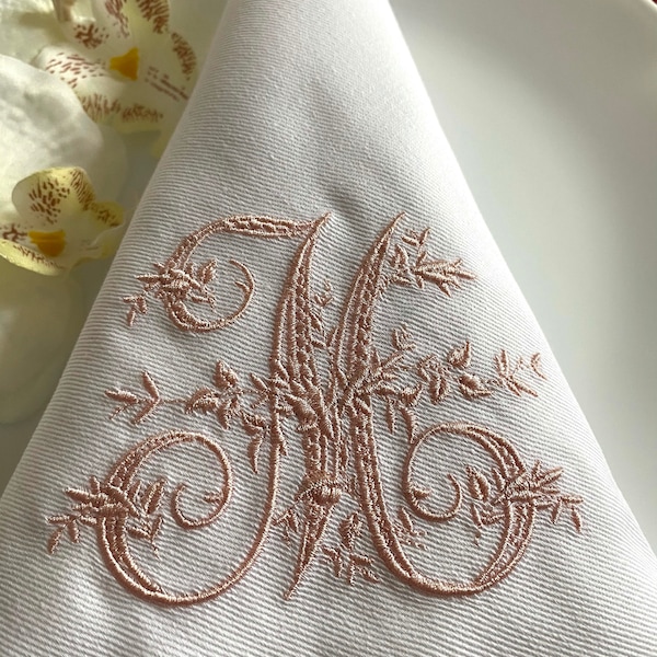 Machine Embroidery Design Capital Letter M Digitized Victorian Alphabet ...