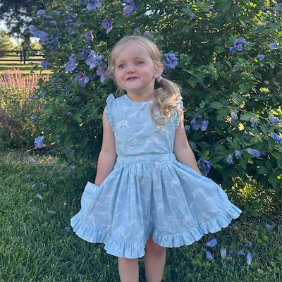 Dinosaur Dress, Girly Dino Dress, Toddler Dino Dress, Girls Dino Dress ...