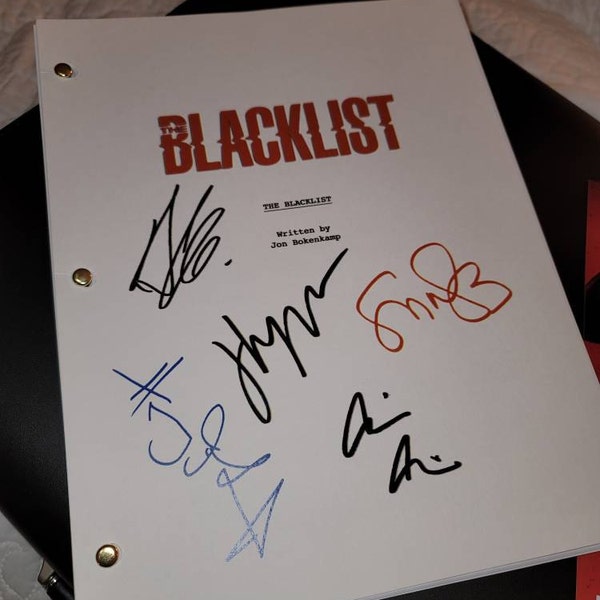 The Blacklist TV Script Reproduction Autograph Screenplay - James ...