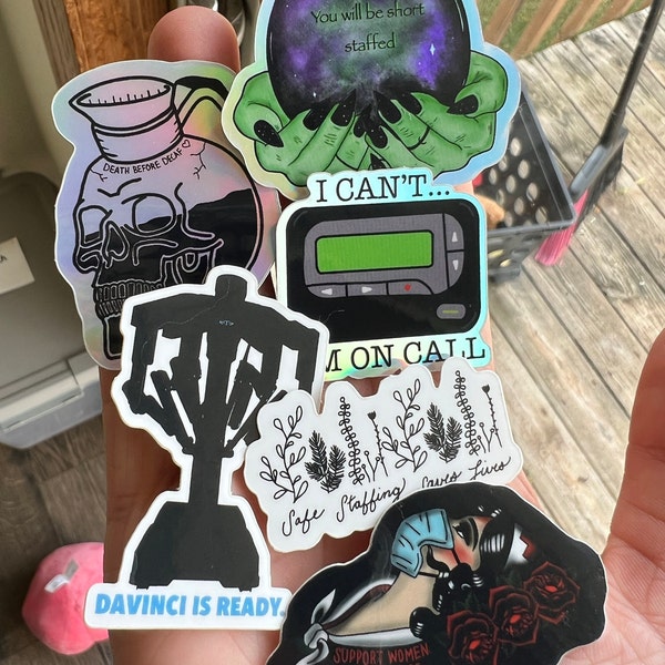 Pediatric Emergency Nurse Sticker Cute Die Cut Vinyl PEDS ER RN Sticker ...