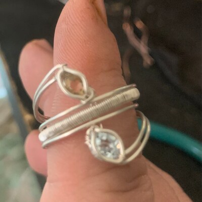 TUTORIAL Brightness Ring PDF Pattern,wire Wrap Weave Jewelry,wrapping Weaving,wrapped Woven ...