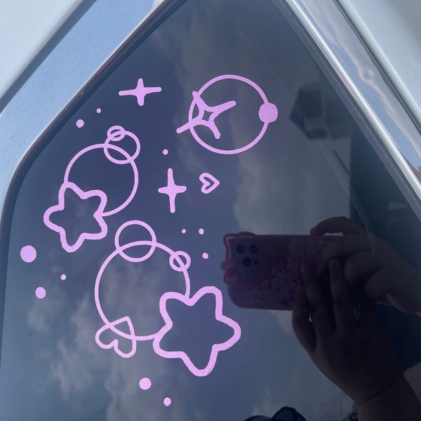 Sparkle Stars Y2K Sticker | Cute Vinyl Decal Sticker | Car Bumper ...