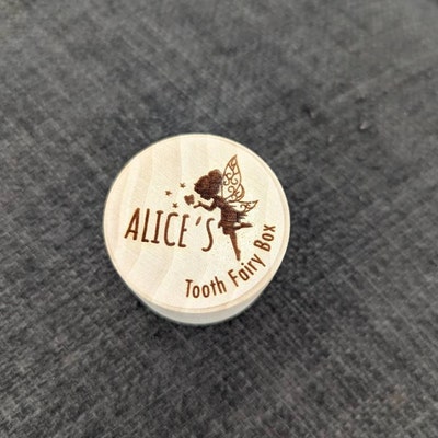 Tooth Fairy Box, Personalised, Wooden Tooth Box, Engraved Keepsake Box ...