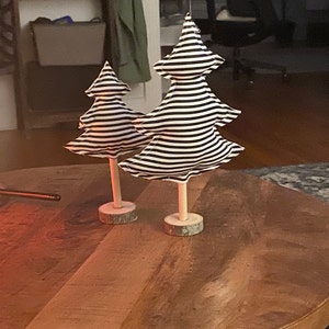 Cow Print Fabric Tree Rustic Christmas Decor Farmhouse - Etsy