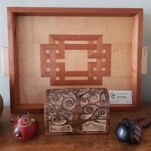 Wood Square Box Walnut and Maple Box Jewelry Box Valet Box - Etsy