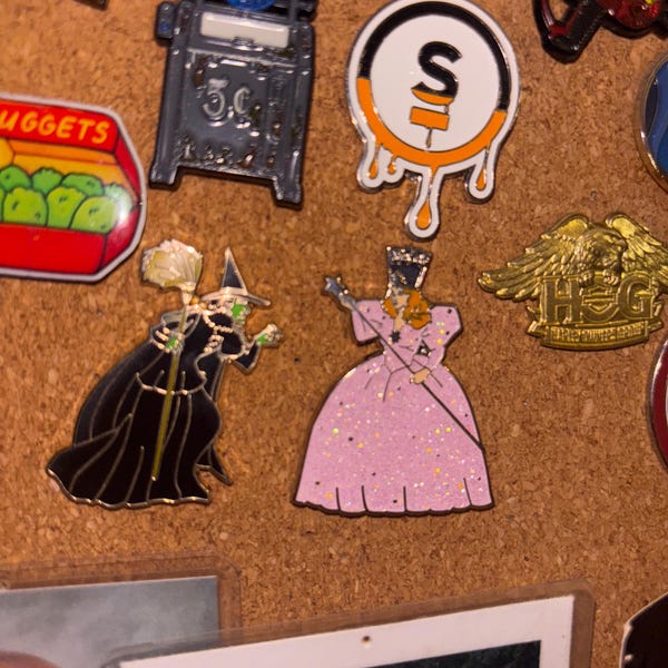Glittery Oz Inspired Good Witch Pin - Etsy