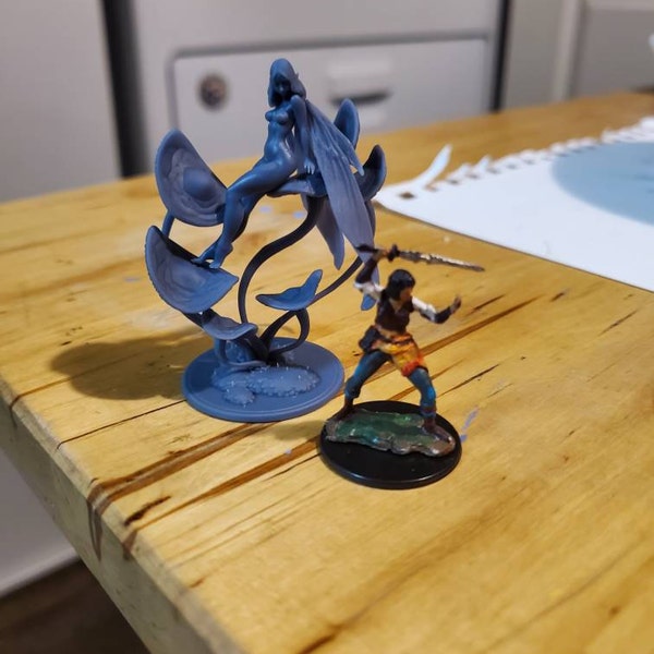 Moon Fae | 32mm or 75mm Fantasy Resin Miniature | Dnd Miniature | RPG ...