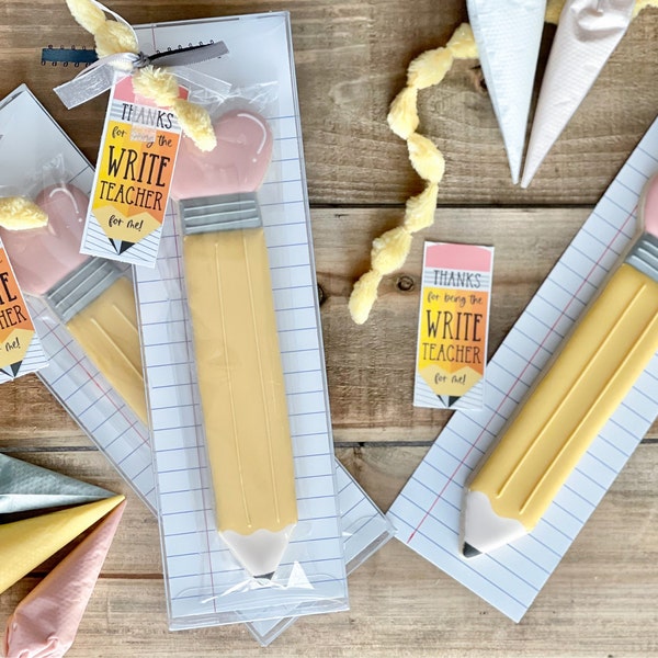 PRINTABLE Thanks for Being the WRITE Teacher for Me! Tag | Instant ...