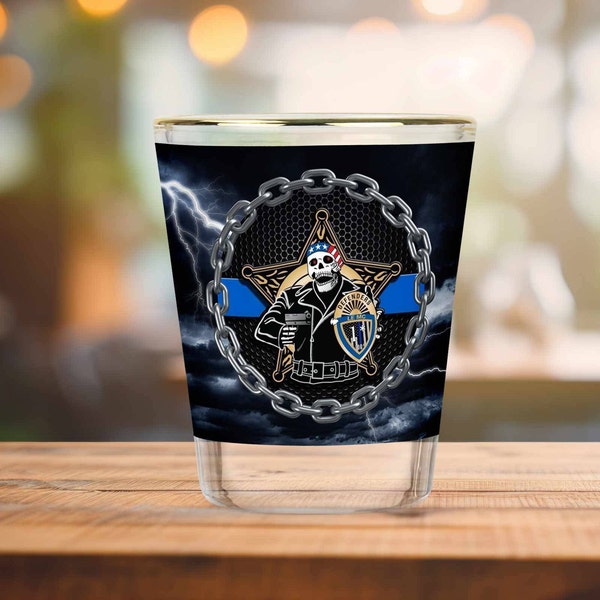 Dye Sublimation Gold Rimmed Shot Glass Mockup | Add Your Own Image and ...