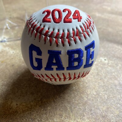 Custom Embroidered Baseballs - Etsy