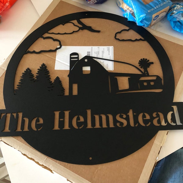 Metal Farm Barn Sign-metal Sign - Etsy