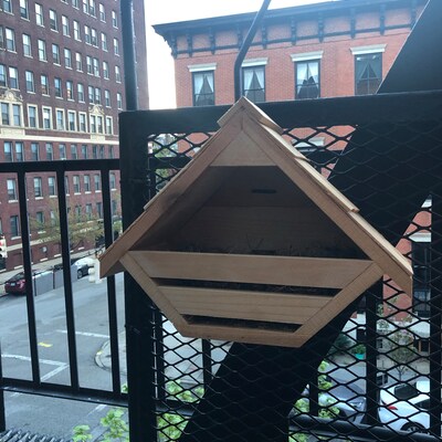 Cedar Pavilion Bird Feeder, Picnic Shelter Style Bird Feeder, Rustic ...