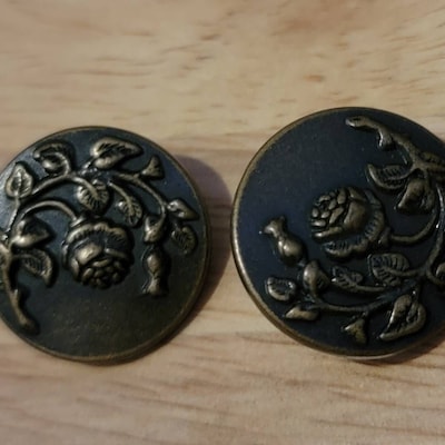 Brown Wood Buttons 8 Pieces of Japanese Style Brown Concave - Etsy