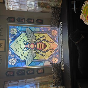 Tree of Life Stained Glass Window Cling Tree of Life Faux Stained Glass ...