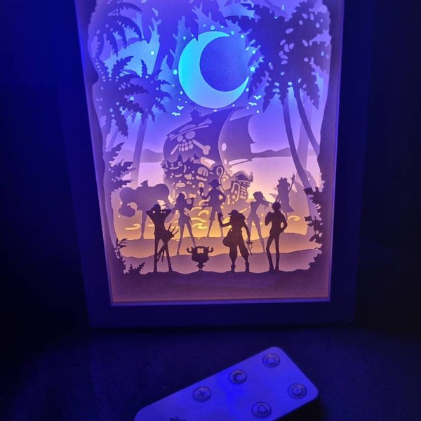 Papercut Light Box Paper Carving Light Box Night Light 3d Led Light Box ...