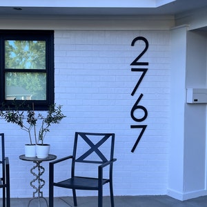 6 Inch Modern House Numbers Letters - Etsy