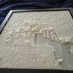 3D Chicago Digital Files 3D STL File Chicago 3D Map 3D City Art 3D ...