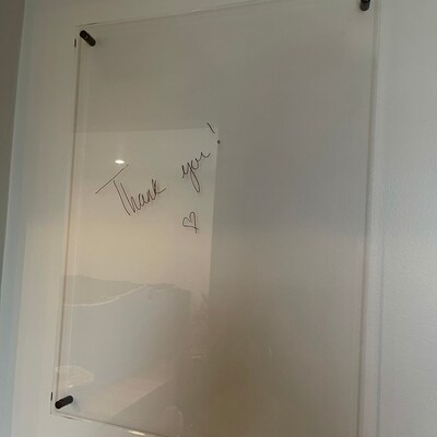 Blank Acrylic Dry Erase Writing Board With Standoffs Wall Calendar Goal ...