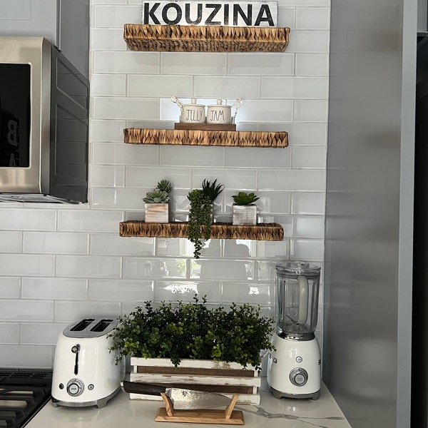 Kouzina, Greek Kitchen Sign, Restaurant Art, Farmhouse Style, Grecian ...